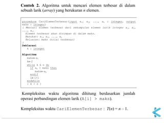 Matematika Diskrit - 11 kompleksitas algoritma - 02 | PDF