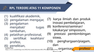 11 Komponen RPL pada Pendidikan profesi Guru | PPTX