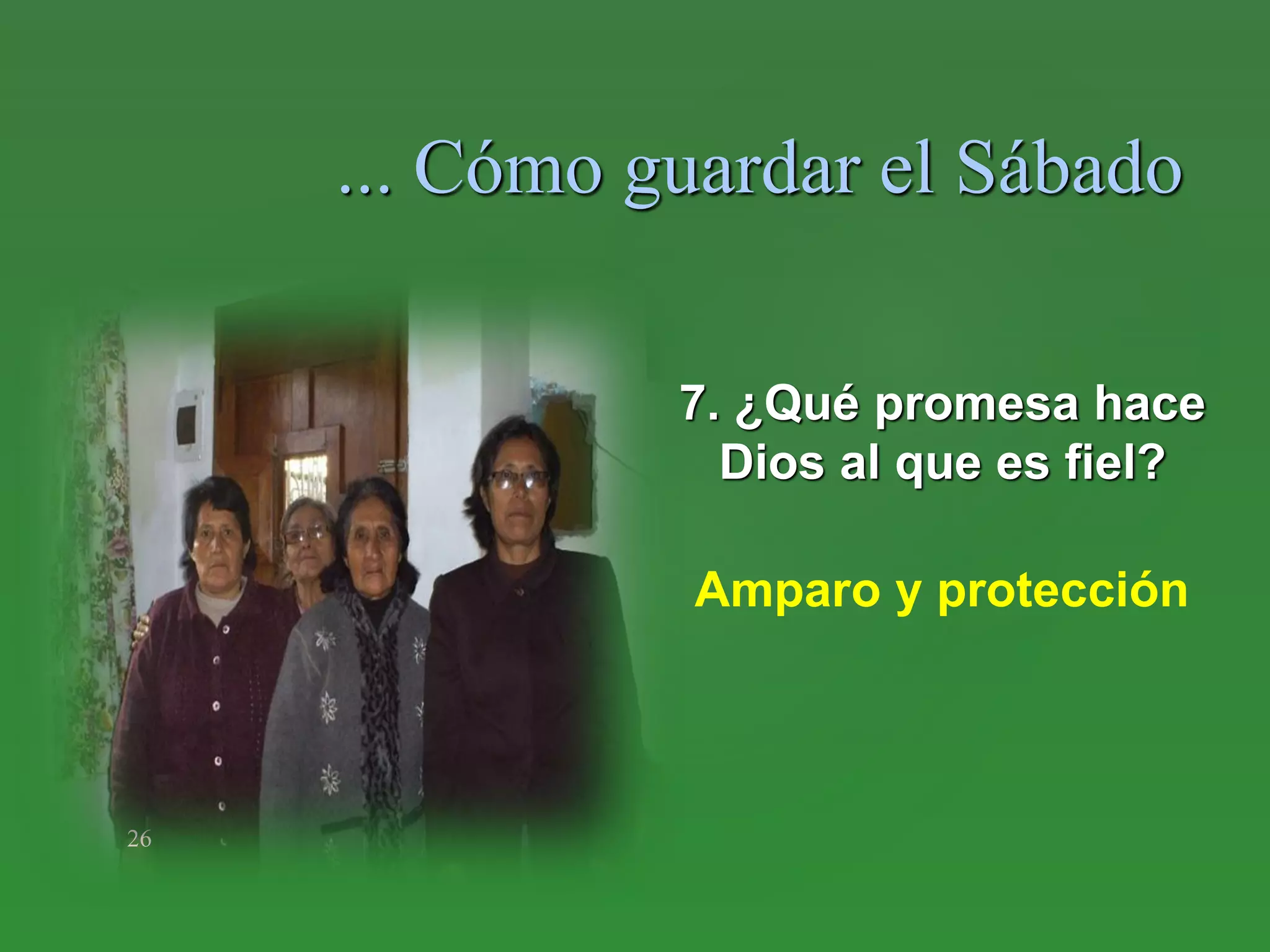 11/20. Como Se Debe Guardar El Sábado (ESTUDIO DE LA BIBLIA LA FE DE ...