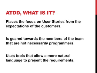 Get the Balance Right: Acceptance Test Driven Development, GUI ...