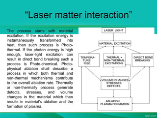 Laser matter interaction | PPTX