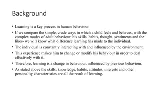 Learning concept, definition and types .pptx | Cats | Pets