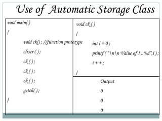 11 lec 11 storage class | PPTX