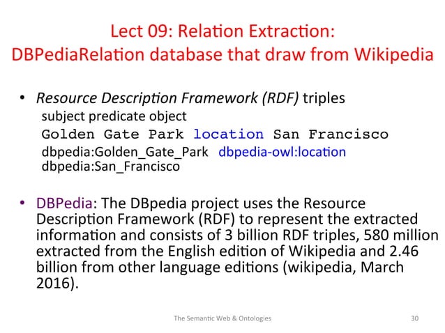 Lecture Ontologies And The Semantic Web Pdf