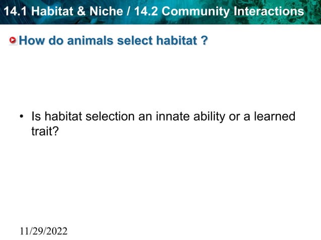 Wildlife_Habitats.ppt | Geography | Science