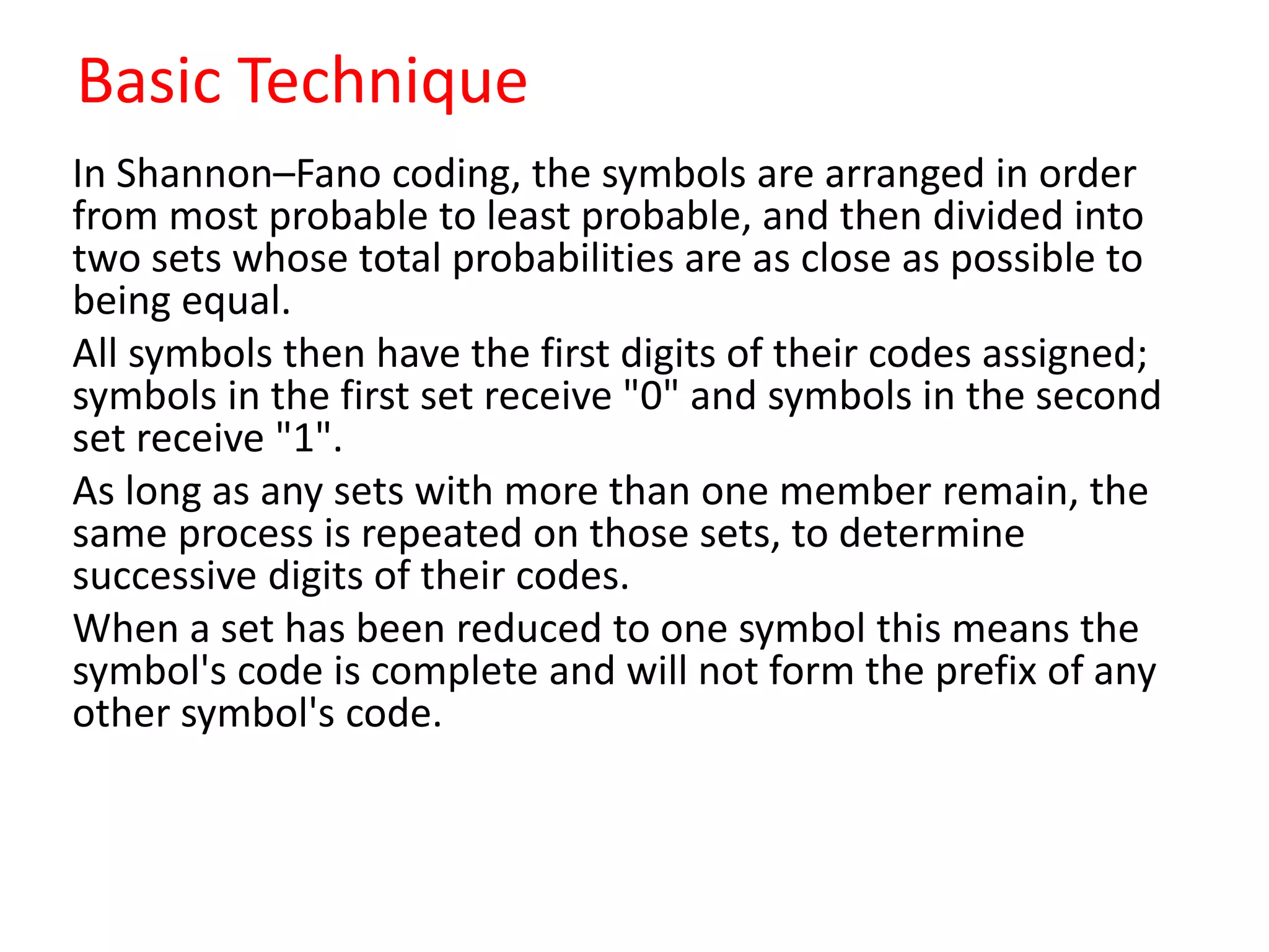 Data Communication & Computer network: Shanon fano coding | PDF