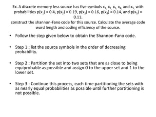Data Communication & Computer network: Shanon fano coding | PDF