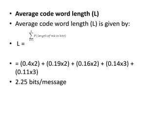 Data Communication & Computer network: Shanon fano coding | PDF