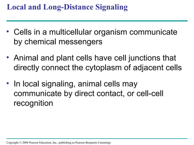 Cell communication power-point presentation | PPT