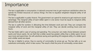 Law of Equi Marginal Utility | PPTX