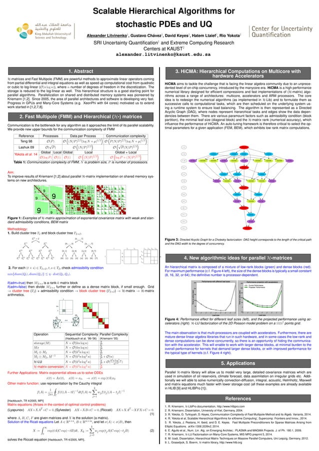 Scalable hierarchical algorithms for stochastic PDEs and UQ | PDF