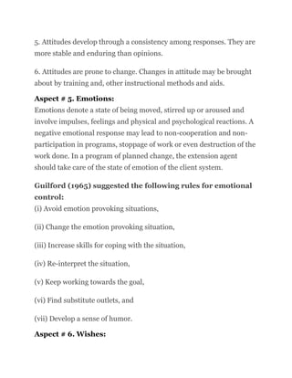 11 main aspects of human behavior | PDF