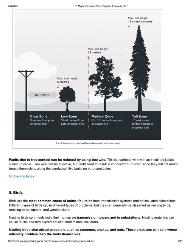 11 major causes of power system failures eep | PDF