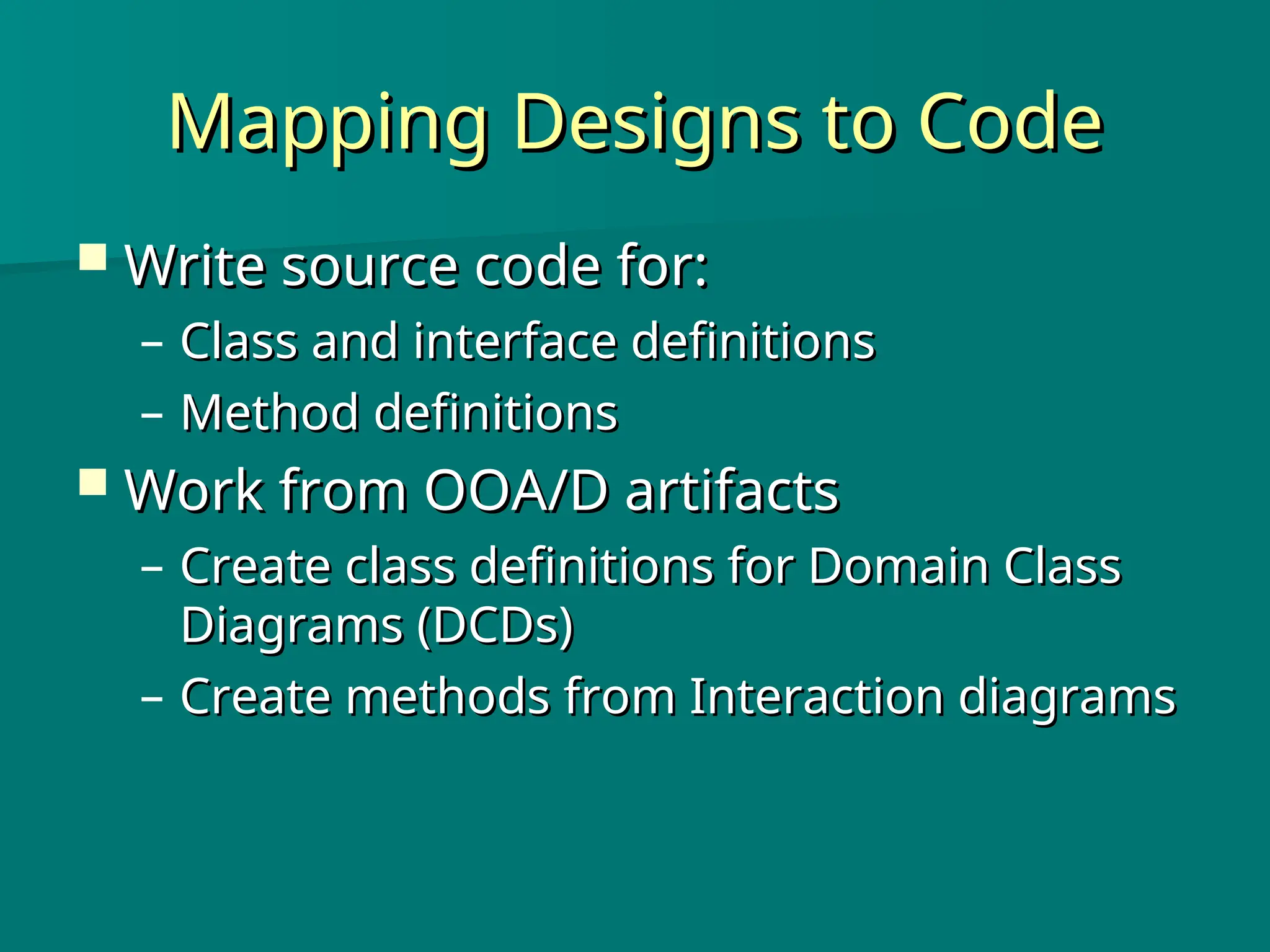 11MappingDesigntoCode.ppt Software engineering | PPT