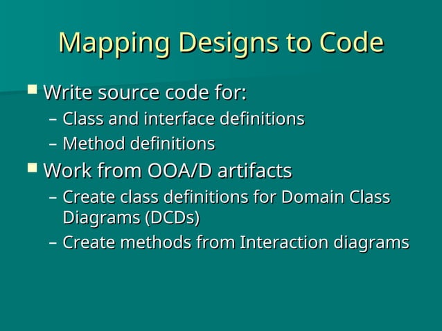 11MappingDesigntoCode.ppt Software engineering | PPT