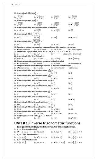 FSC part1 Math MCQS - | PDF