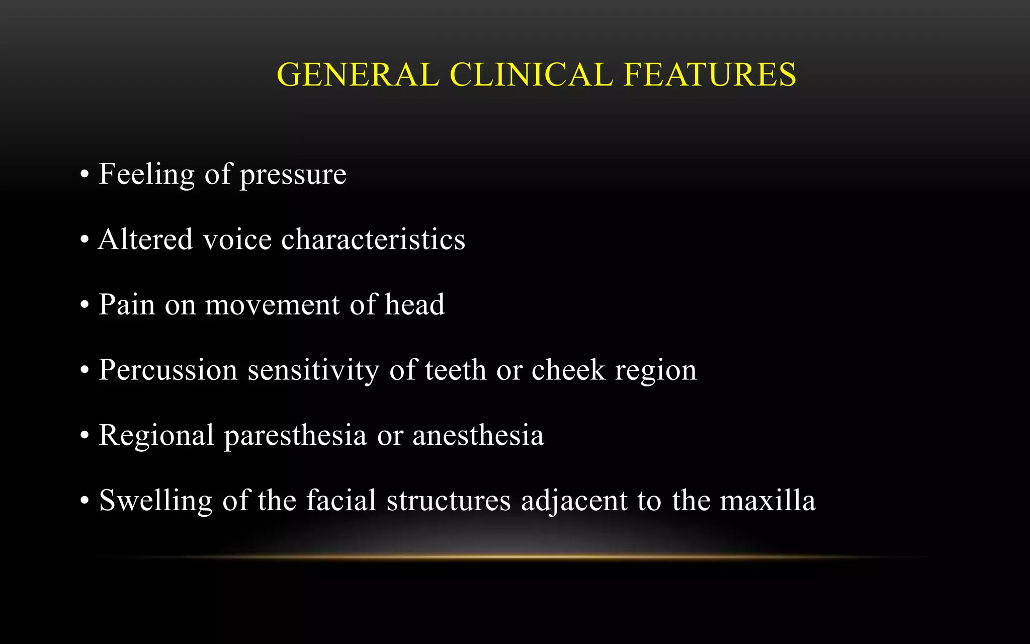 Differential diagnosis of haziness of maxillary sinus | PPTX