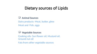 Metabolism of lipids and cycles involved. | PPTX