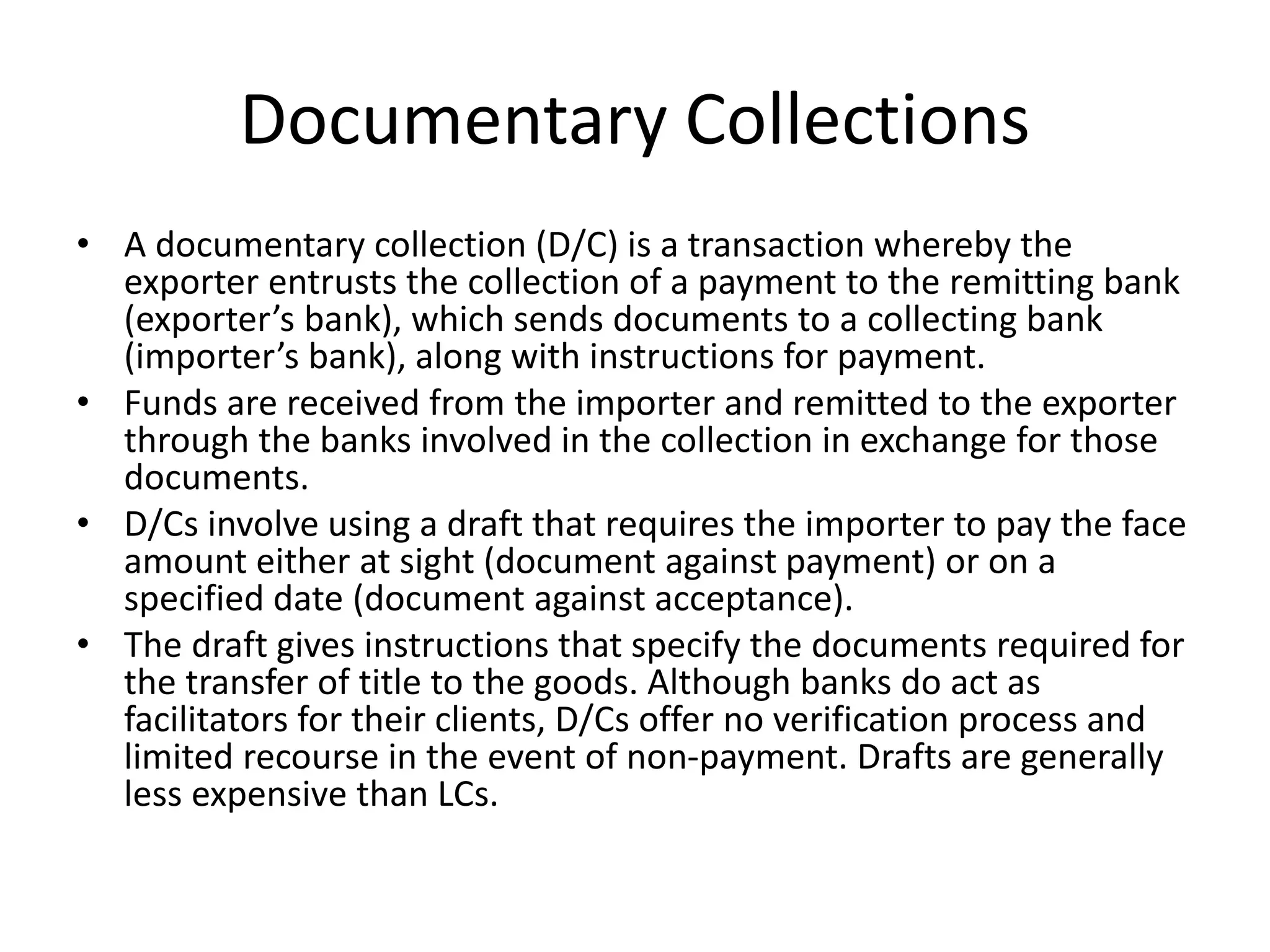 methods of payment in international trade | PPTX