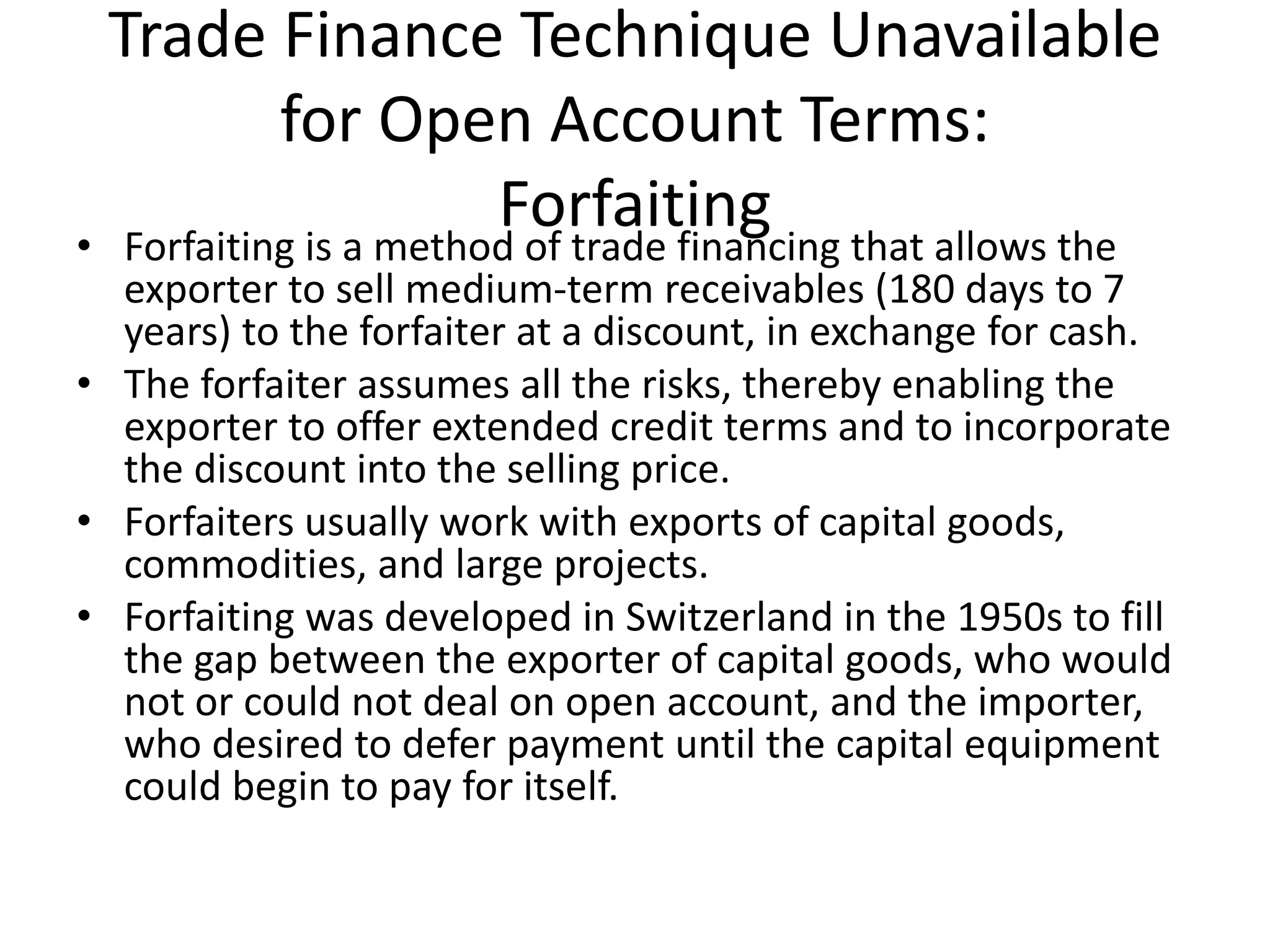methods of payment in international trade | PPTX