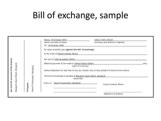 methods of payment in international trade | PPTX