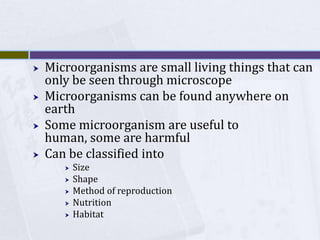 1.1 Microorganisms | PPTX