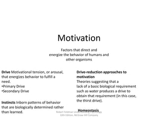 Motivation and emotion | PPTX