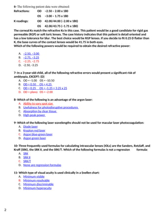 11 Multiple Choice Questions (MCQS) - OPTICS and refraction.doc