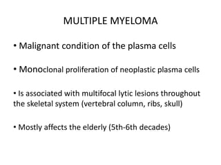 Multiple myeloma | PPTX