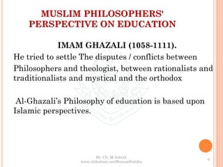 MUSLIM PHILOSOPHERS' PERSPECTIVE ON EDUCATION | PDF