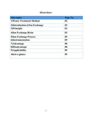 Water treatment method | PDF