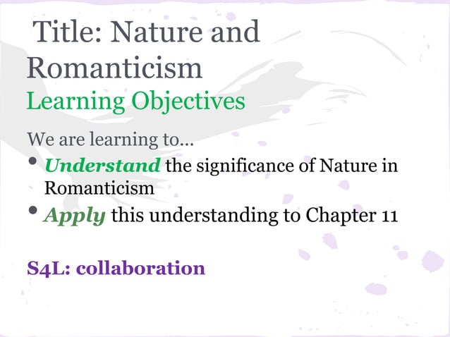 Nature and Romanticism | PPTX