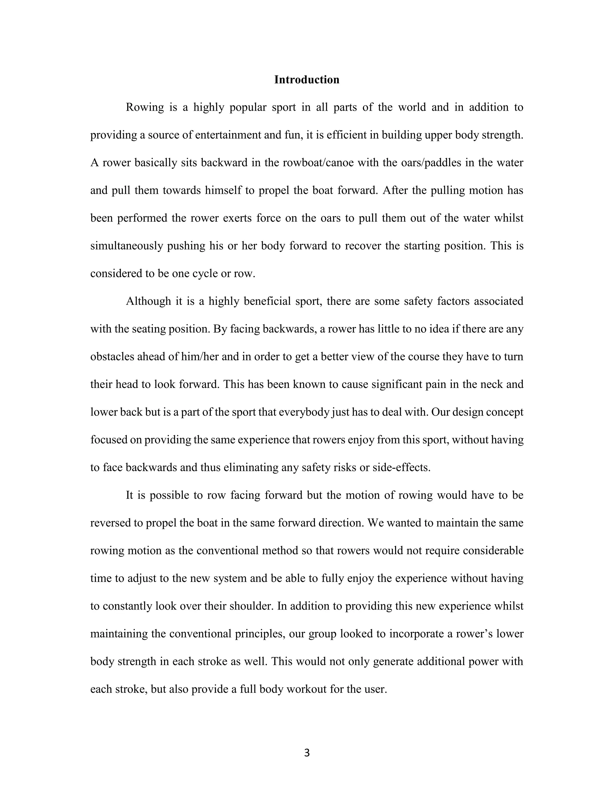 Design Project - Front-rowing mechanism - MECH 292 | PDF