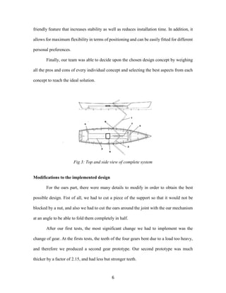 Design Project - Front-rowing mechanism - MECH 292 | PDF
