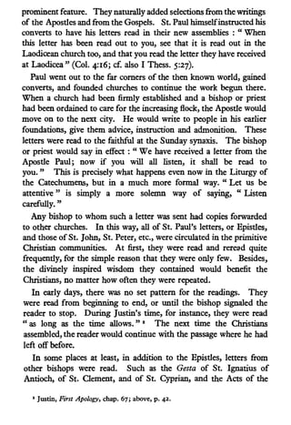 11 notes the reading of the epistle | PDF