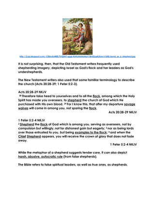 11 November 17, 2013, John 10;1-42, Jesus The True Shepherd | PDF
