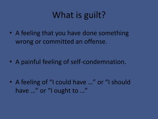 11 November 2, 2014, Hebrews 9-10, The Guilty Conscience