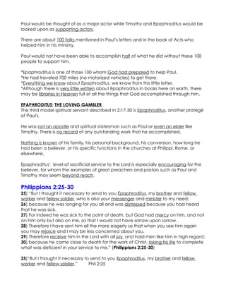 11 November 27, 2011 Philippians, Chapter 2 Verse 25 - 30 | PDF