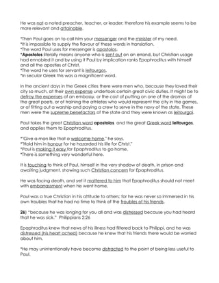 11 November 27, 2011 Philippians, Chapter 2 Verse 25 - 30 | PDF