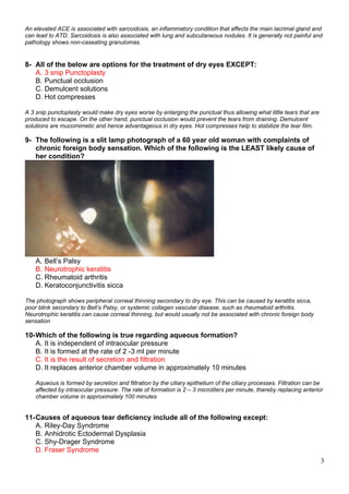 11 Objective Structured Clinical Examination (OSCE)) quiz-ophthalmology ...