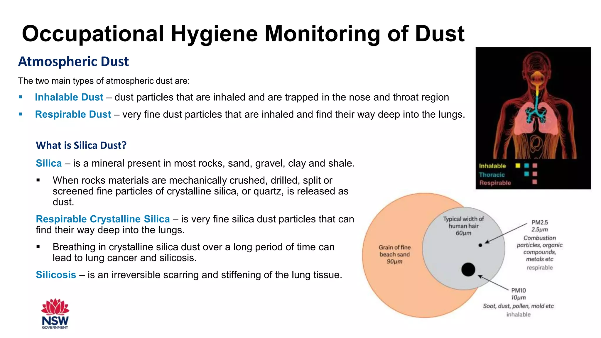 11 occupational hygiene monitoring of dust | PPTX
