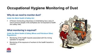 11 occupational hygiene monitoring of dust | PPTX