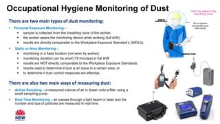 11 occupational hygiene monitoring of dust | PPTX