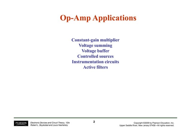 11 op amp applications | PDF