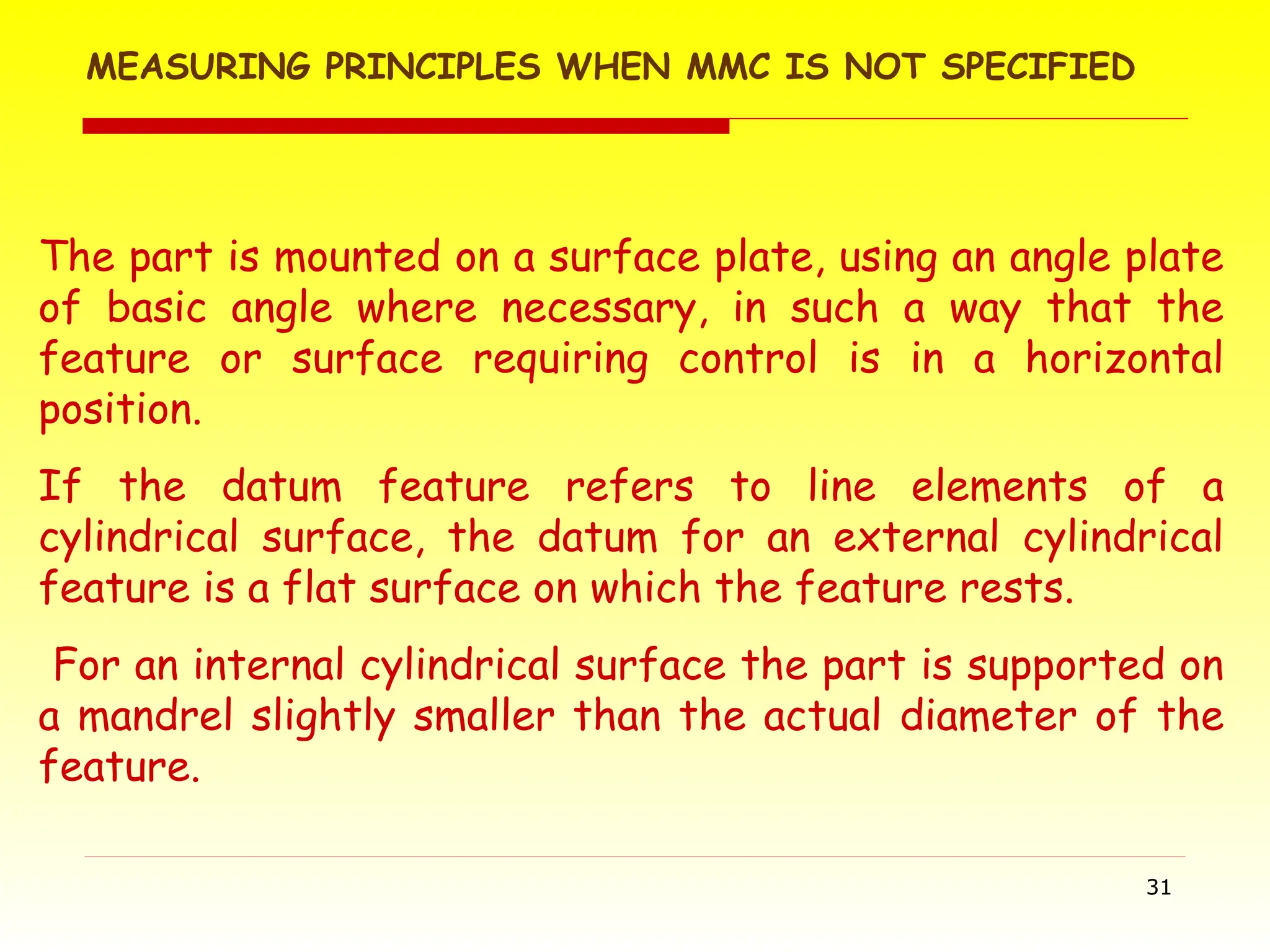 study of part alignment in inspection either on cmm | PPT