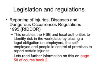 11 p6 1 legislation and regs | PPT