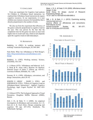 Children Cognitive Load Analysis in Affordance-based Interaction | PDF | Web Development | Internet