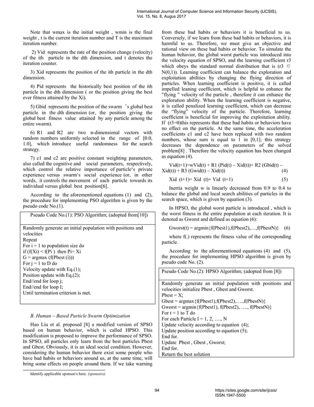 Comparison Between PSO and HPSO In Image Steganography | PDF