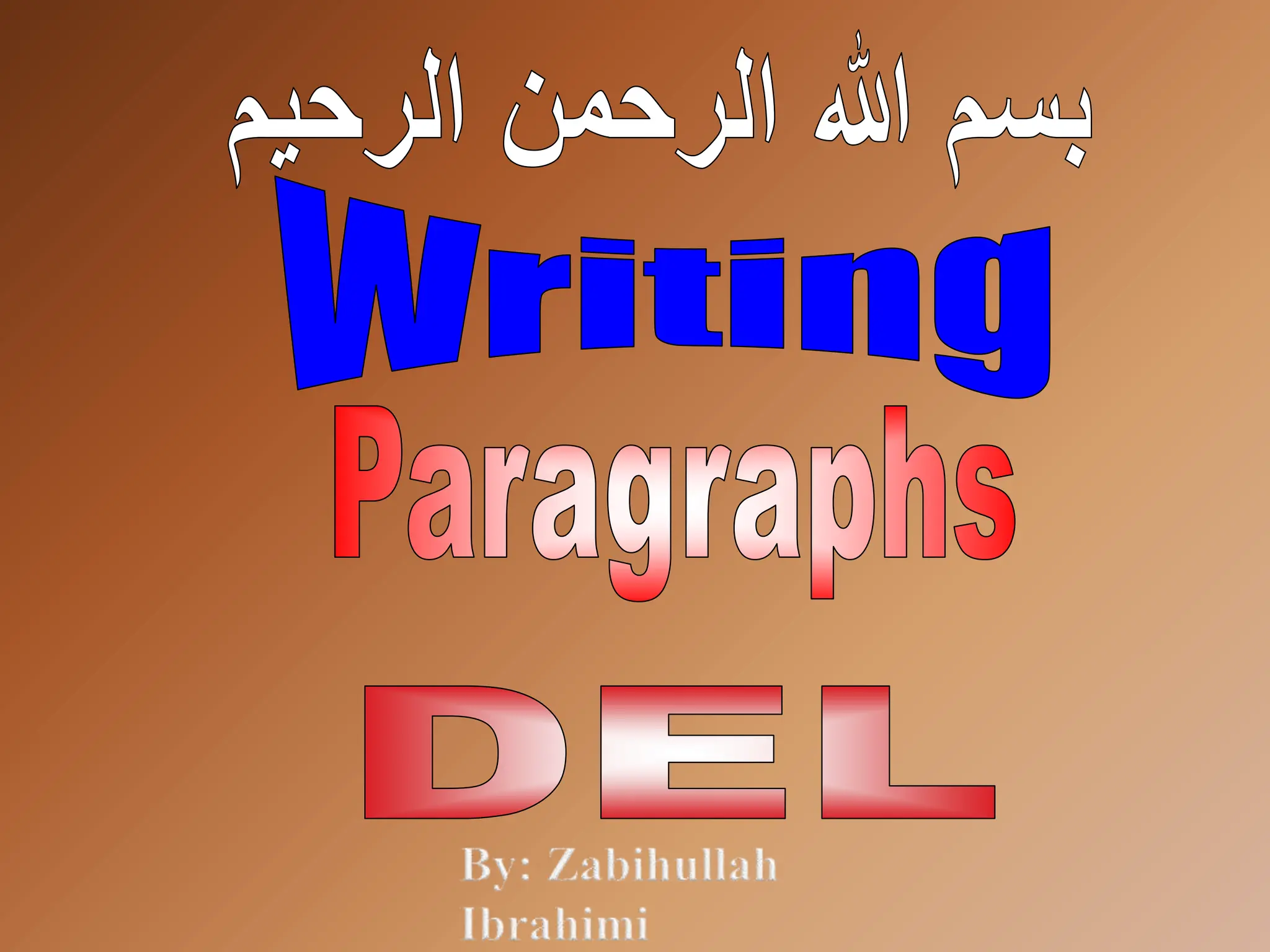 Presentation about Paragraphs, English.ppt