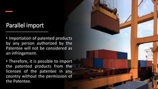 Key terms Patent Act Term#11: Parallel Import | PPT